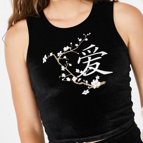 Dolls Kill | Tops | Nwt Dollskill X Delias Cherry Pop Velvet Crop Tank ...